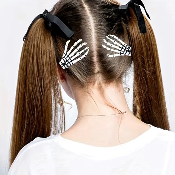 Accessories | Skull Hand Hair Clips | Poshmark